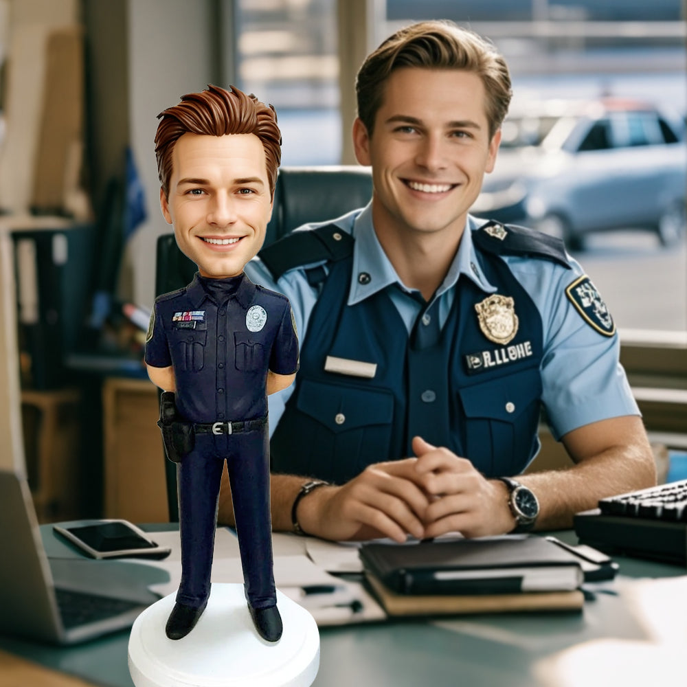 Police Officer Bobblehead Custom UK - Customize Bobbleheads Sculpted ...