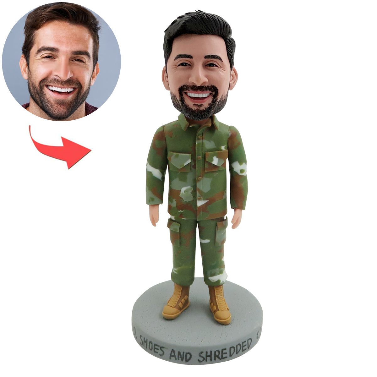 Bobblegifts Custom Male Soldier Bobblehead From Photos - Christmas ...