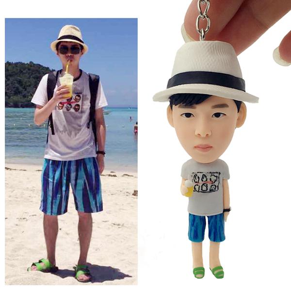 Personalized Custom Bobbleheads Keychains - Gift for Him & Her ...